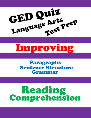 GED Test: Math-Language Arts-Science | Teaching Resources