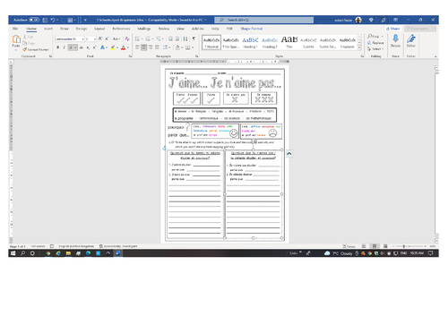 FRENCH - School Subjects and Opinions - Worksheets | Teaching Resources