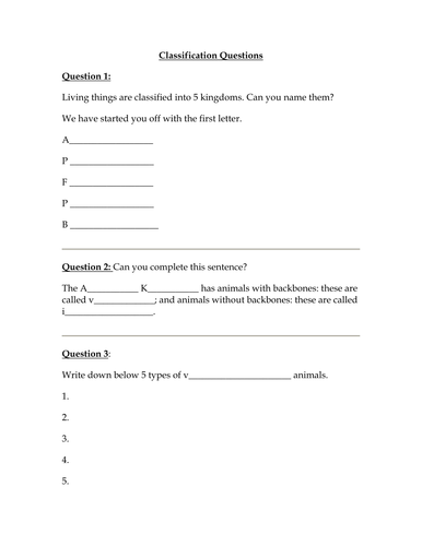 GCSE Biology - Classification ppt & worksheets | Teaching Resources GCSE Biology - Classification ppt & worksheets | Teaching Resources