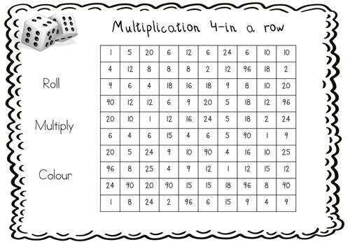 10 Division Dice Games and 1 Bonus Multiplication Game | Teaching Resources