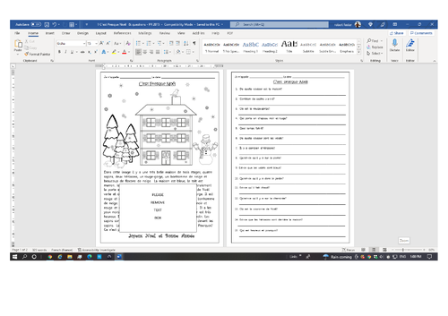 FRENCH - CHRISTMAS - C'est Presque Noël - Comprehension - Worksheets ...