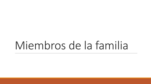 Miembros de la familia - Interactive PowerPoint | Teaching Resources