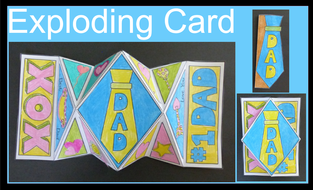 Father's Day Craft - EXPLODING Card | Teaching Resources