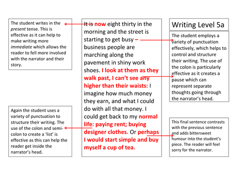 KS3 Reading and Writing fully-levelled Exemplar Materials | Teaching ...