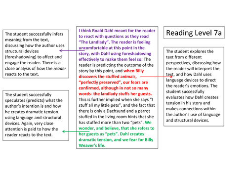 KS3 Reading and Writing fully-levelled Exemplar Materials | Teaching ...