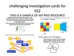 maths challenge cards KS2 | Teaching Resources