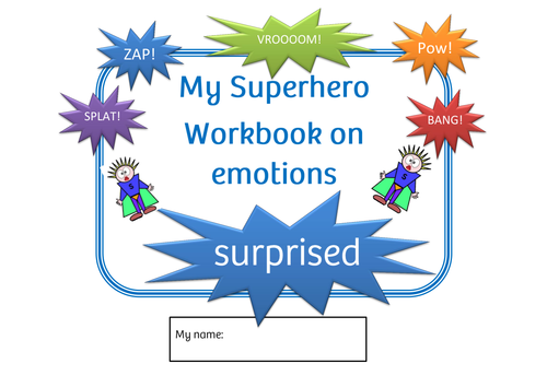 Superhero themed emotion booklets and games | Teaching Resources