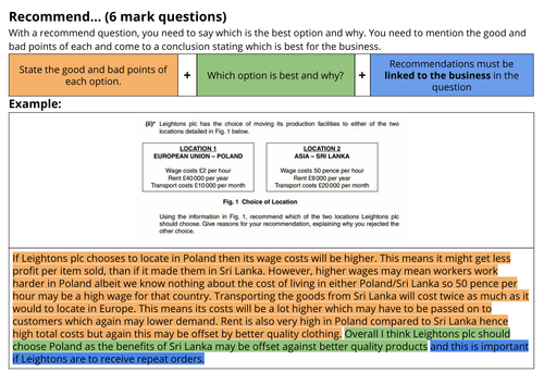 OCR GCSE Business Studies 6 mark question structure sheets | Teaching ... OCR GCSE Business Studies 6 mark question structure sheets | Teaching ...