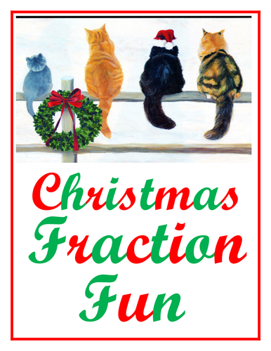 Christmas Fraction Word Problems | Teaching Resources
