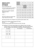 Opposite Corners Investigation by DurhamPotter | Teaching Resources