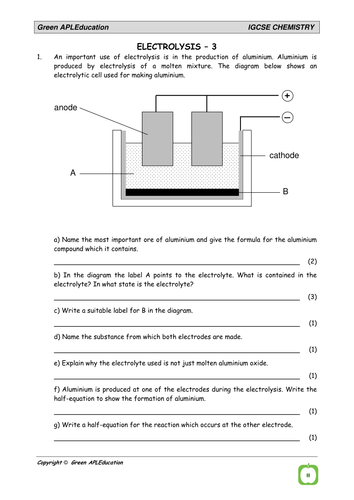 IGCSE Chemistry Questions Package | Teaching Resources IGCSE Chemistry Questions Package | Teaching Resources