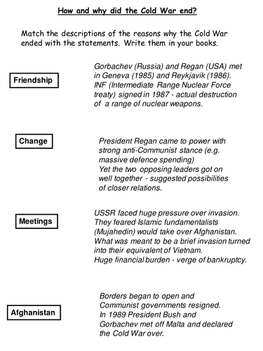 Cold War resources - Teenage Kicks! | Teaching Resources
