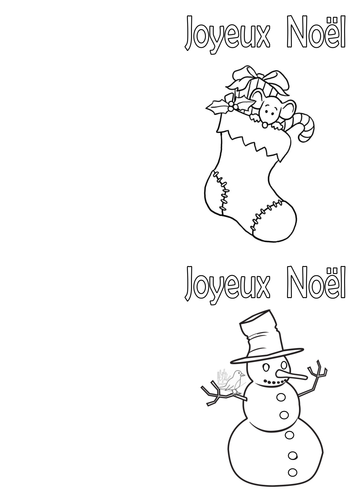 FRENCH - CHRISTMAS - Des Cartes de Noël - Cards | Teaching Resources