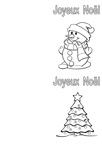 FRENCH - CHRISTMAS - Des Cartes de Noël - Cards | Teaching Resources