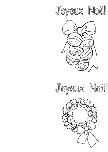 FRENCH - CHRISTMAS - Des Cartes de Noël - Cards | Teaching Resources
