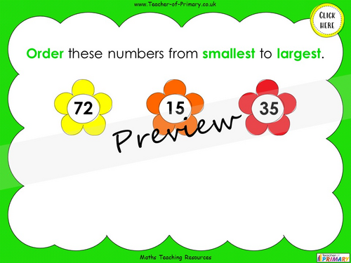 Comparing and Ordering Numbers Up to 100 - Year 2 | Teaching Resources