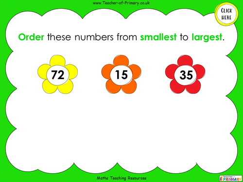 Comparing and Ordering Numbers Up to 100 - Year 2 | Teaching Resources