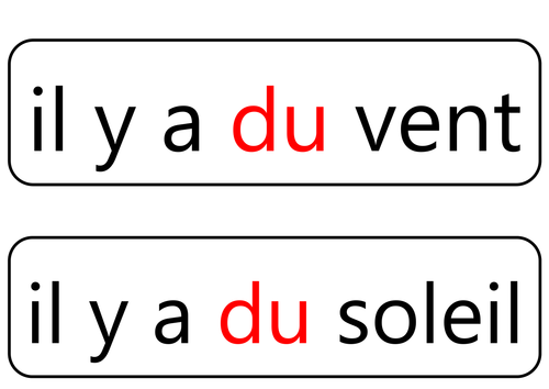 FRENCH - Weather - Quel temps fait-il? - Display/Flashcards | Teaching ...