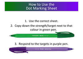 Dot Marking - Regain Your Life! | Teaching Resources