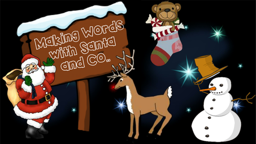 Making Words from Christmas Words with Santa and Co.... | Teaching ...