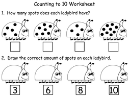 Counting Spots - EYFS/KS1 Maths (PowerPoint and worksheets) by Teacher ...