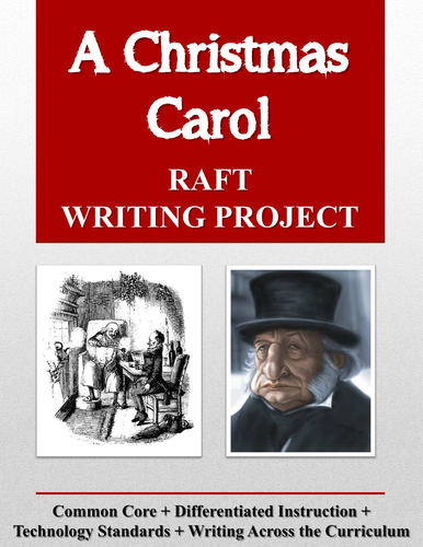 A Christmas Carol RAFT Writing Project + Rubric | Teaching Resources