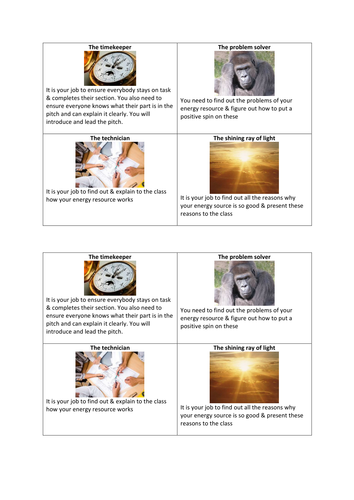 Energy Resources Renewable Energy Debate | Teaching Resources