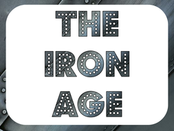 The Stone Age, Bronze Age and Iron Age display pack: Posters headings ...