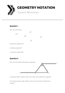 Geometry Notation - Complete Lesson | Teaching Resources