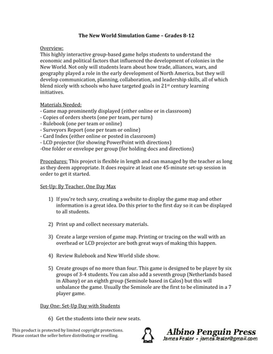 The New World - European Exploration and Colonization Simulation ...