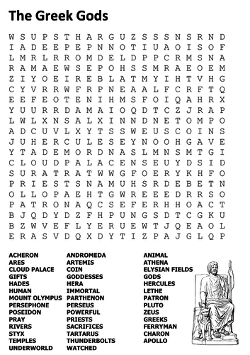 Ancient Greek History Word Search Pack | Teaching Resources