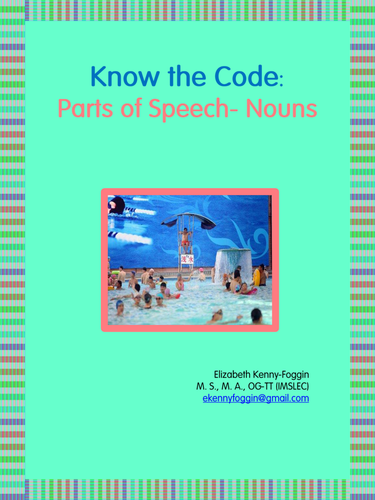 Know the Code: Parts of Speech - Noun | Teaching Resources