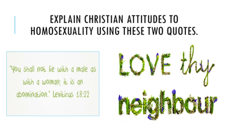 Christianity and Homosexuality 2015 | Teaching Resources