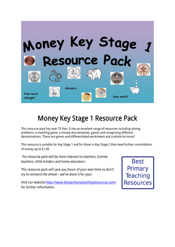 Money Key Stage 1 Resource Pack | Teaching Resources