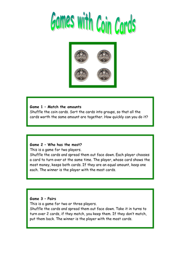 Money Key Stage 1 Resource Pack | Teaching Resources