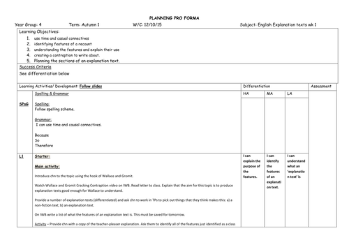 Year 4 explanation texts KS2 | Teaching Resources