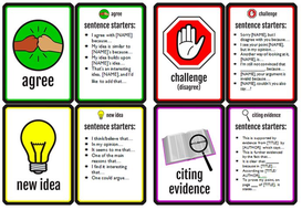Academic Discussion Cards | Teaching Resources