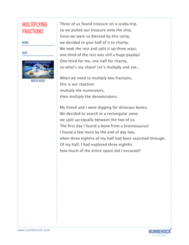 Multiplying Fractions: Year 5-6 Revision Fun | Teaching Resources