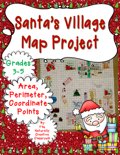 Santa's Village Christmas Map Project | Teaching Resources