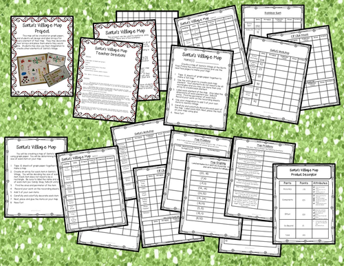 Santa's Village Christmas Map Project | Teaching Resources