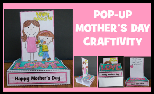 Mother's Day Craft - POP-UP Mother's Day Craftivity | Teaching Resources
