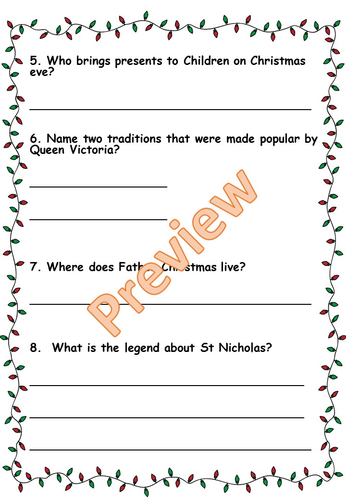 English Christmas History and Traditions Activities(PPT and activities ...