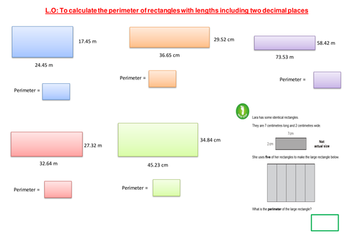 Calculating the area of rectangles | Teaching Resources