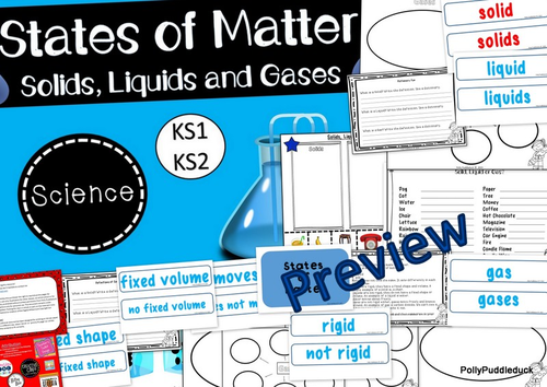 States of Matter - Solids, Liquids and Gases | Teaching Resources