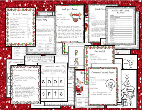 Christmas Party Pack | Teaching Resources