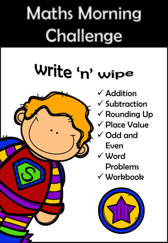 Write 'n' Wipe Maths Morning Challenge | Teaching Resources