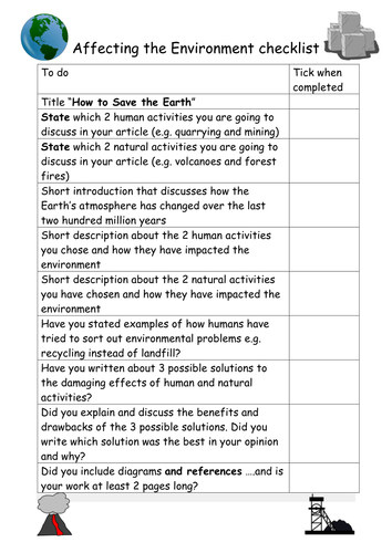 Human and Natural Impacts on the Environment | Teaching Resources
