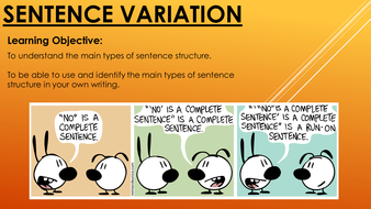 Sentence Variation | Teaching Resources
