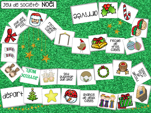 French Board Game Christmas Noel | Teaching Resources