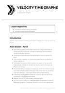 Velocity Time Graphs - Complete Lesson | Teaching Resources